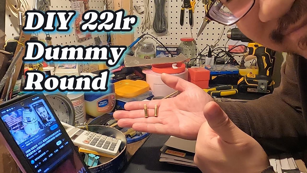 1 minute to make 22lr dummy round || Super easy way to make 22lr ...
