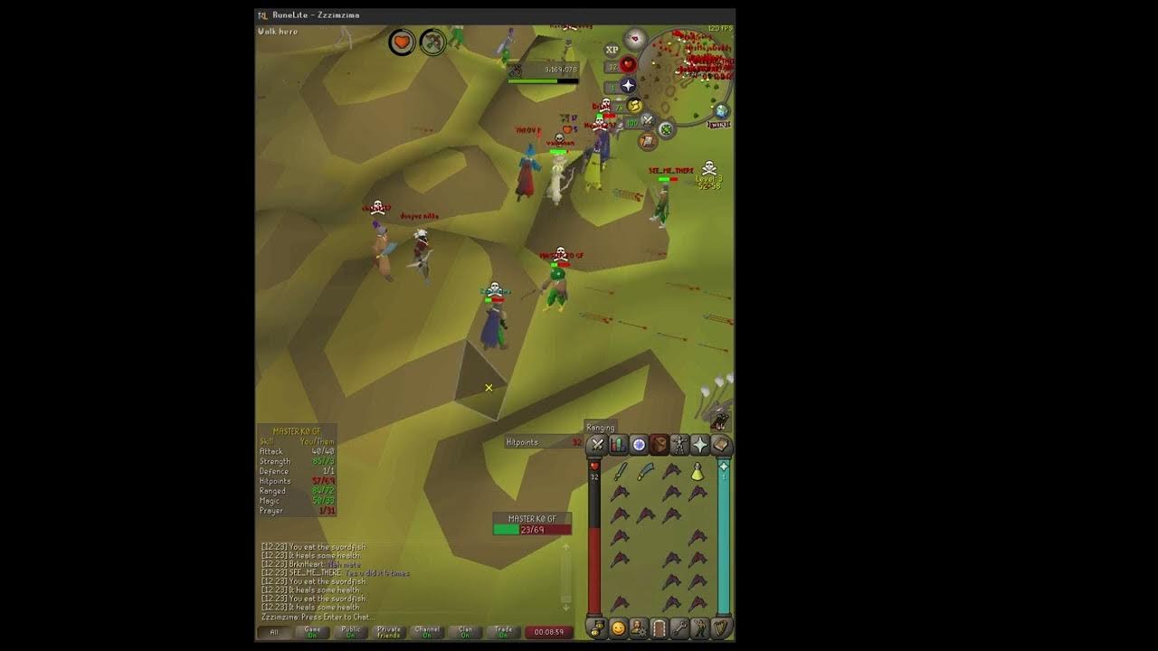 OSRS F2P pure pking - YouTube