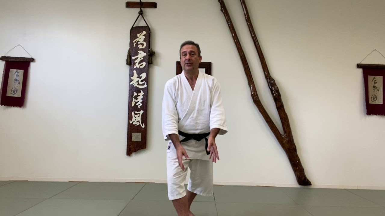 Basic Footwork: Tenkan and Irimi Tenkan - YouTube