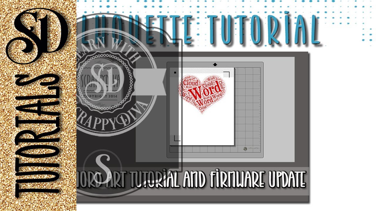 Word art tutorial and Cameo 2 firmware update - YouTube