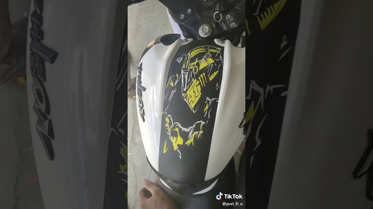 Ns 200 VR 46 stickering tank - YouTube