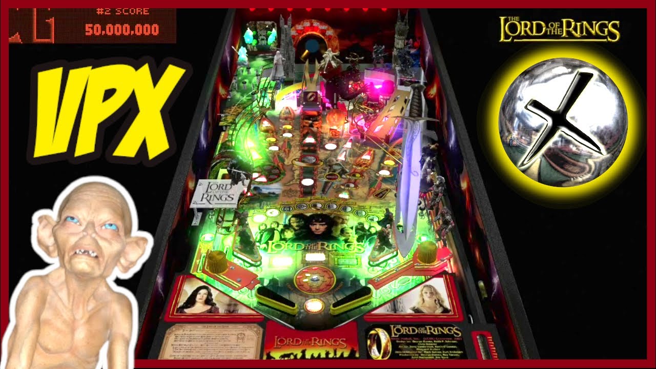Lord of the Rings VPX (Stern, 2003) | Visual Pinball X - YouTube