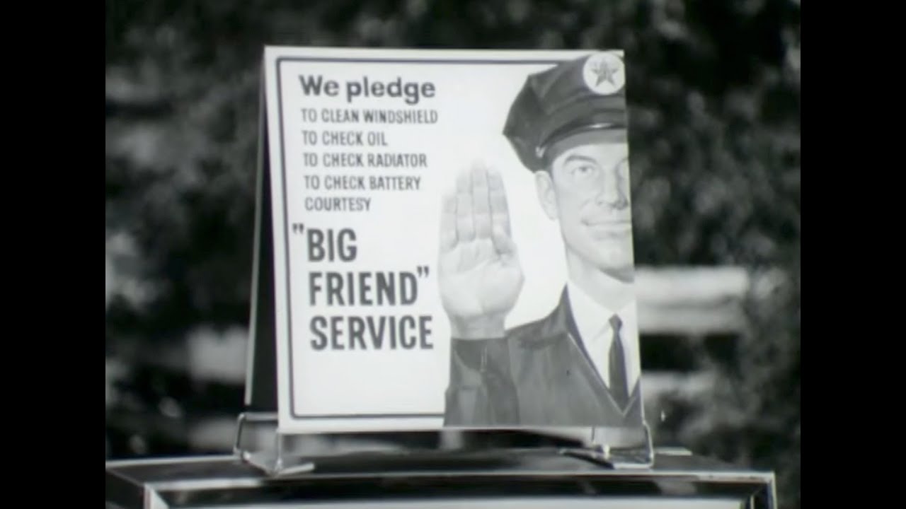 Vintage 1960s Texaco Service Station Big Friend TV Commercial - YouTube