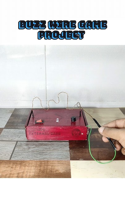 Buzz wire game project l useful for science exhibition #shorts # ...