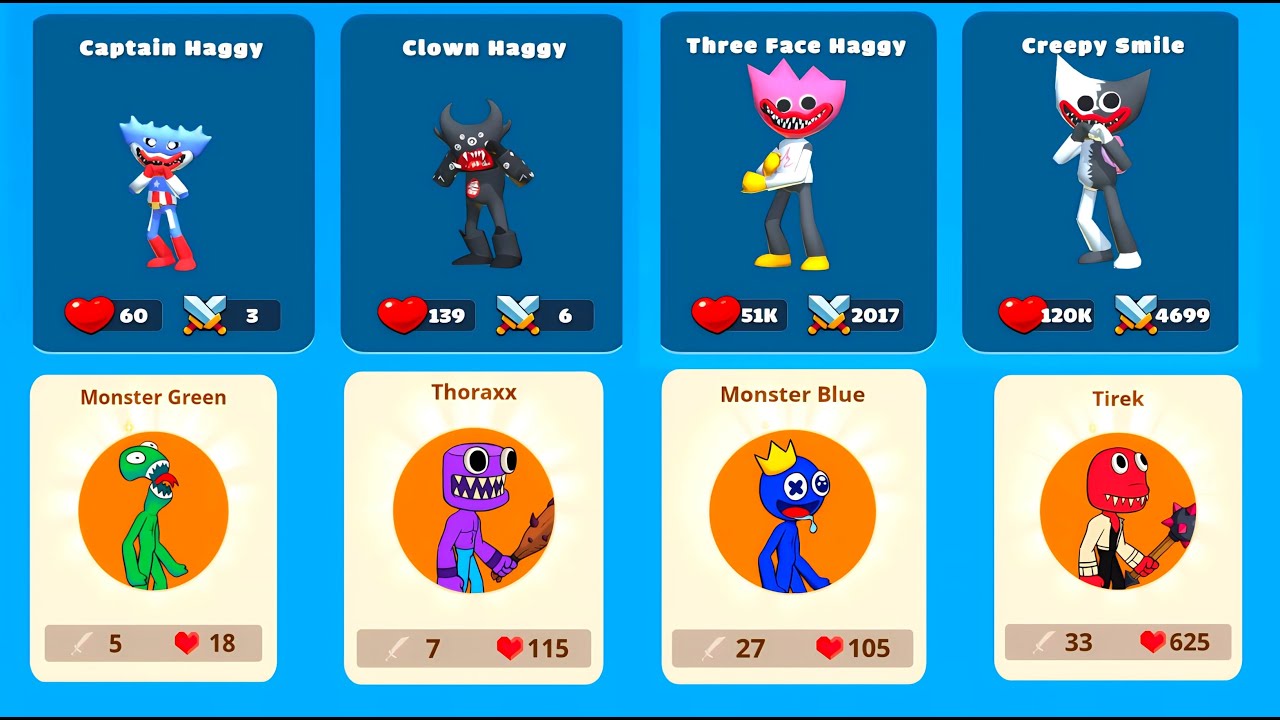 Merge Master Blue Monster + Merge Rainbow Friends Merge Simulator ...