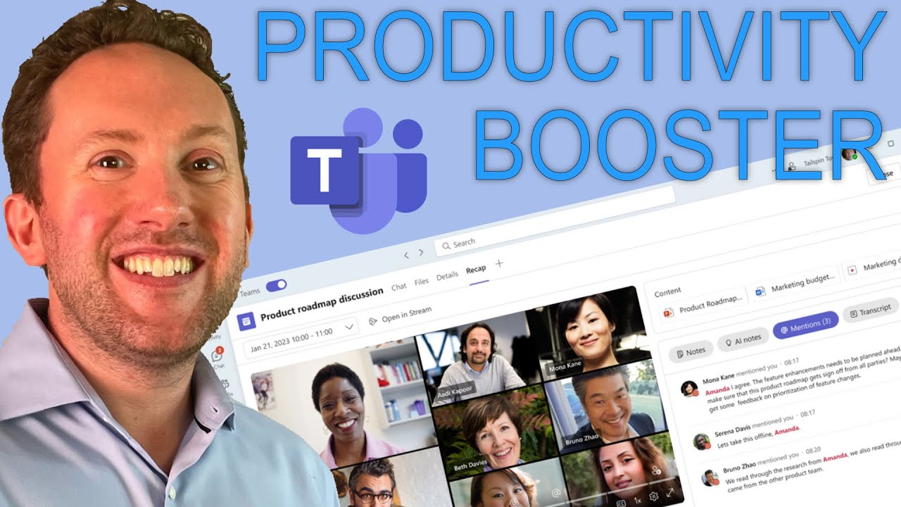 Use Teams Intelligent Recap to BOOST Your Personal Productivity - YouTube