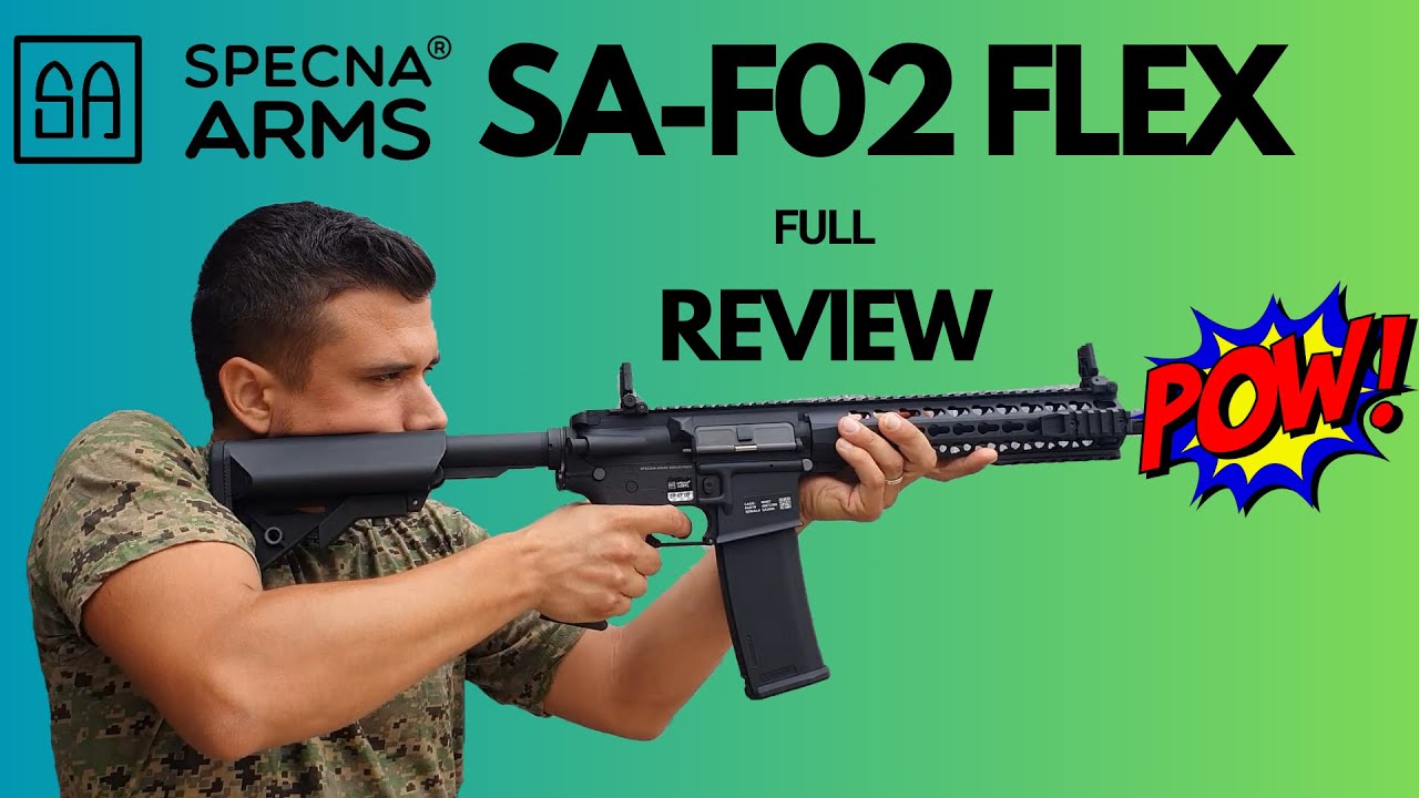 Specna Arms SA-F02 FLEX - Airsoft rifle FULL Review - YouTube