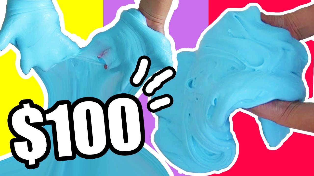 $100 SLIME CHALLENGE! How To Make Big Slime without Borax by Bum Bum ...