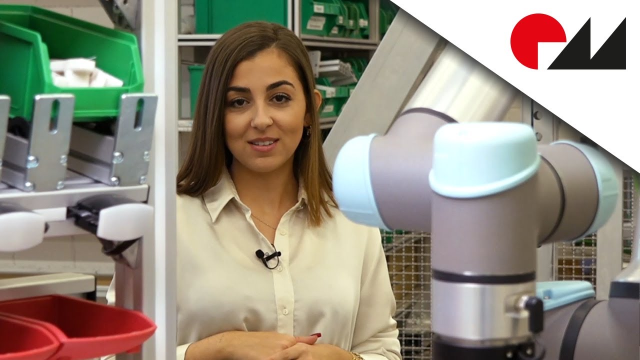 SETAGO Pick-by-Light mit kollaborativem Roboter und Flurförderfahrzeug Phoenix Mecano - YouTube