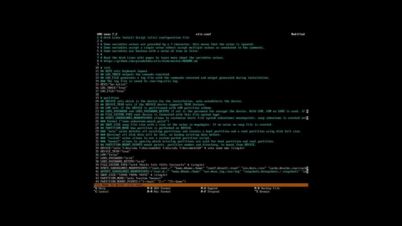 ArcoLinux : 3284 Encryption Luks 2 - Arch Linux installation - Using encryption on Ariser iso ...