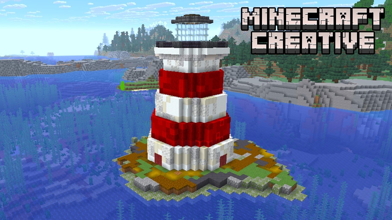 I Played Minecraft Creative To Fix My Building - Lighthouse Build ...