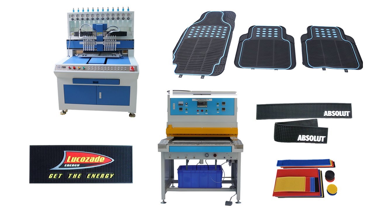 whole solution to make plastic pvc rubber bar mats making machine - YouTube