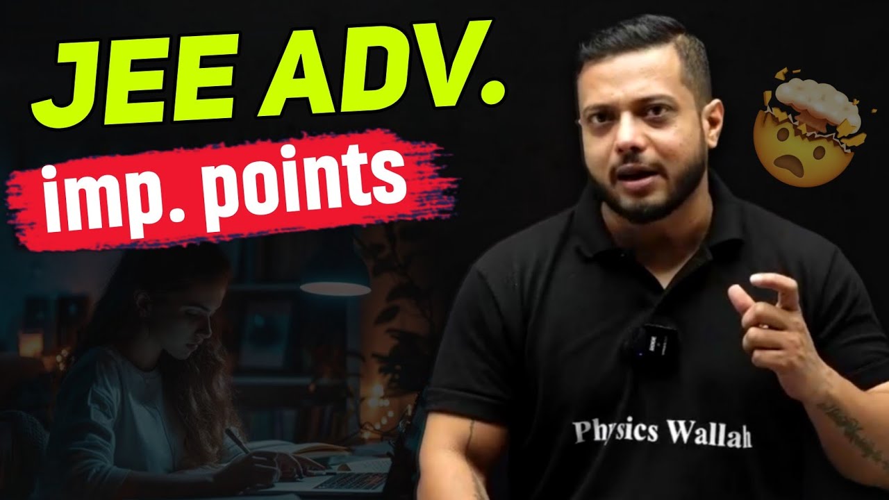 Jee Adv. Imp. Points 🤯| Rajwant Sir Talk | Study Motivation | IIT JEE NEET motivation ...