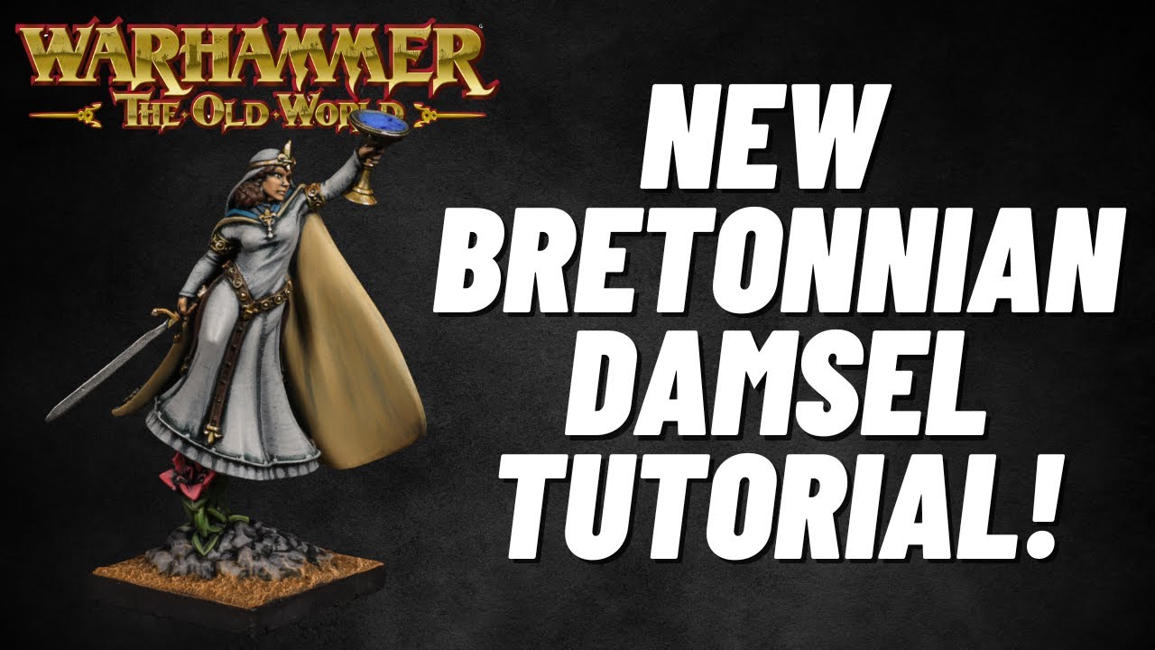 How to paint the new Bretonnian Damsel for The Old World! It's super ...