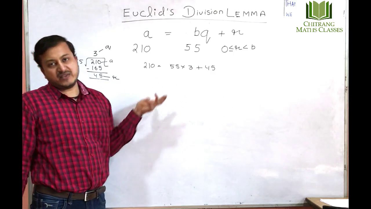 Chitrang Maths Classes Euclids Division Lemma Youtube