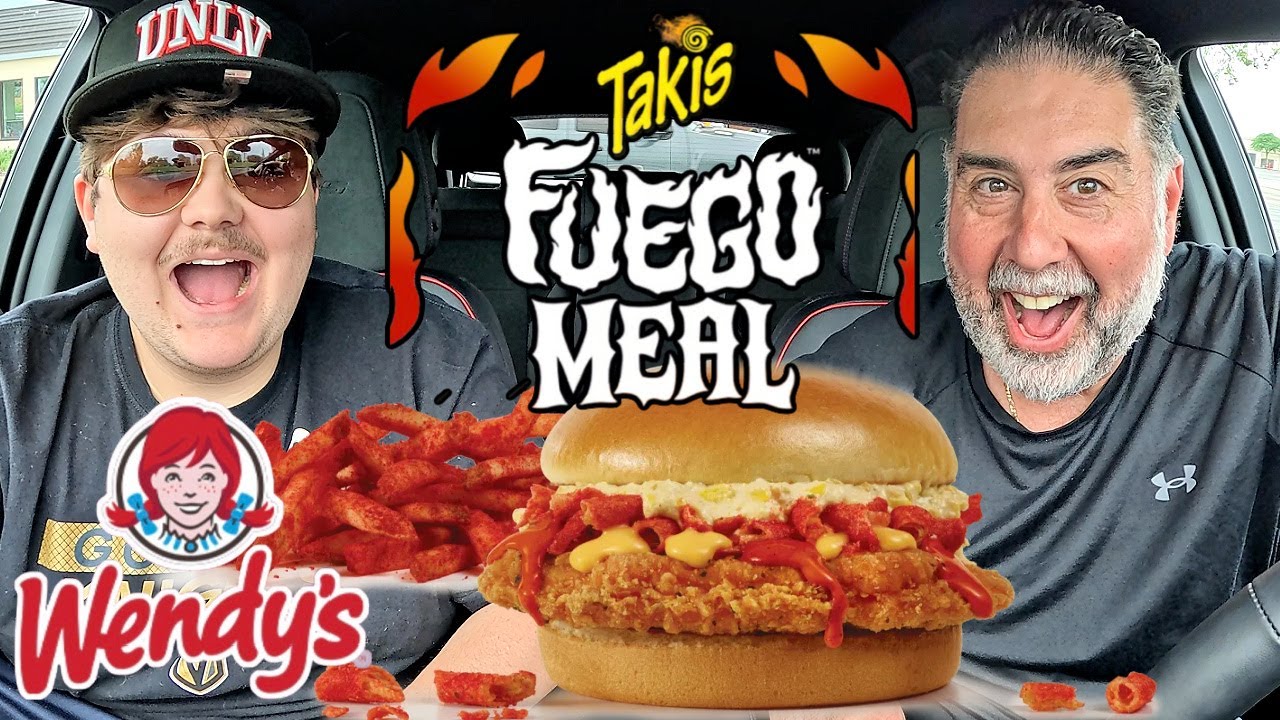 Wendy's NEW Takis Fuego Meal Review 🔥 Is It Too Spicy or Just Right ...