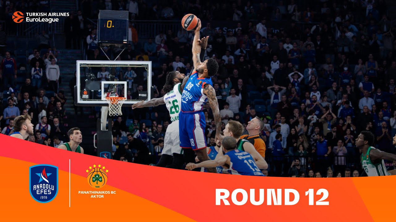 Efes-Panathinaikos | Round 12 Highlights | 2023-24 Turkish Airlines ...