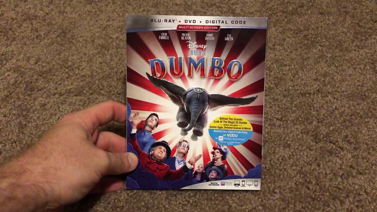 Dumbo(2019) Blu-ray Unboxing! Plus Digital Code Giveaway! - YouTube