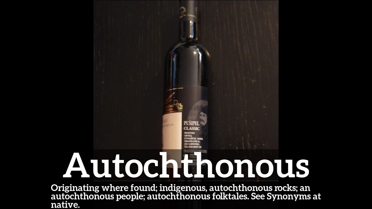How to Say Autochthonous in English? | How Does Autochthonous Look ...
