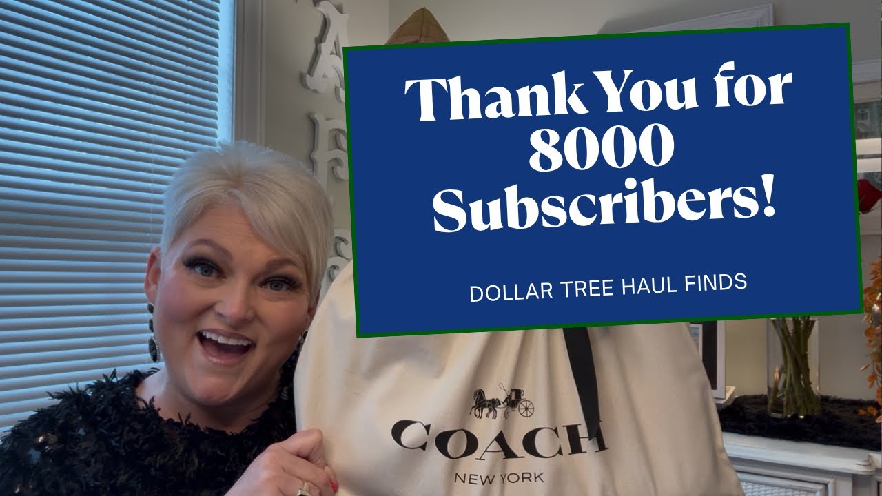 AMAZING DOLLAR TREE HAUL & 8K SUBSCRIBER CELEBRATION 🎉🎉 ️ - YouTube