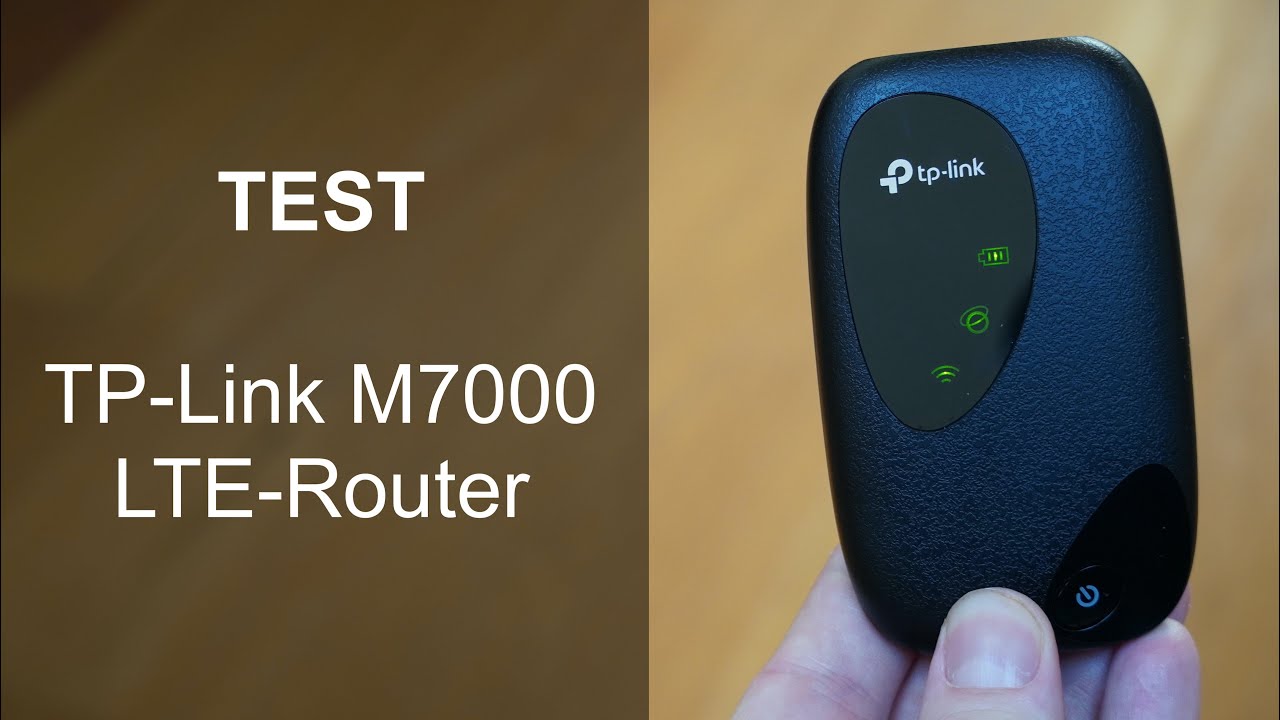 Test: TP-Link M7000 mobiler LTE-Router - YouTube