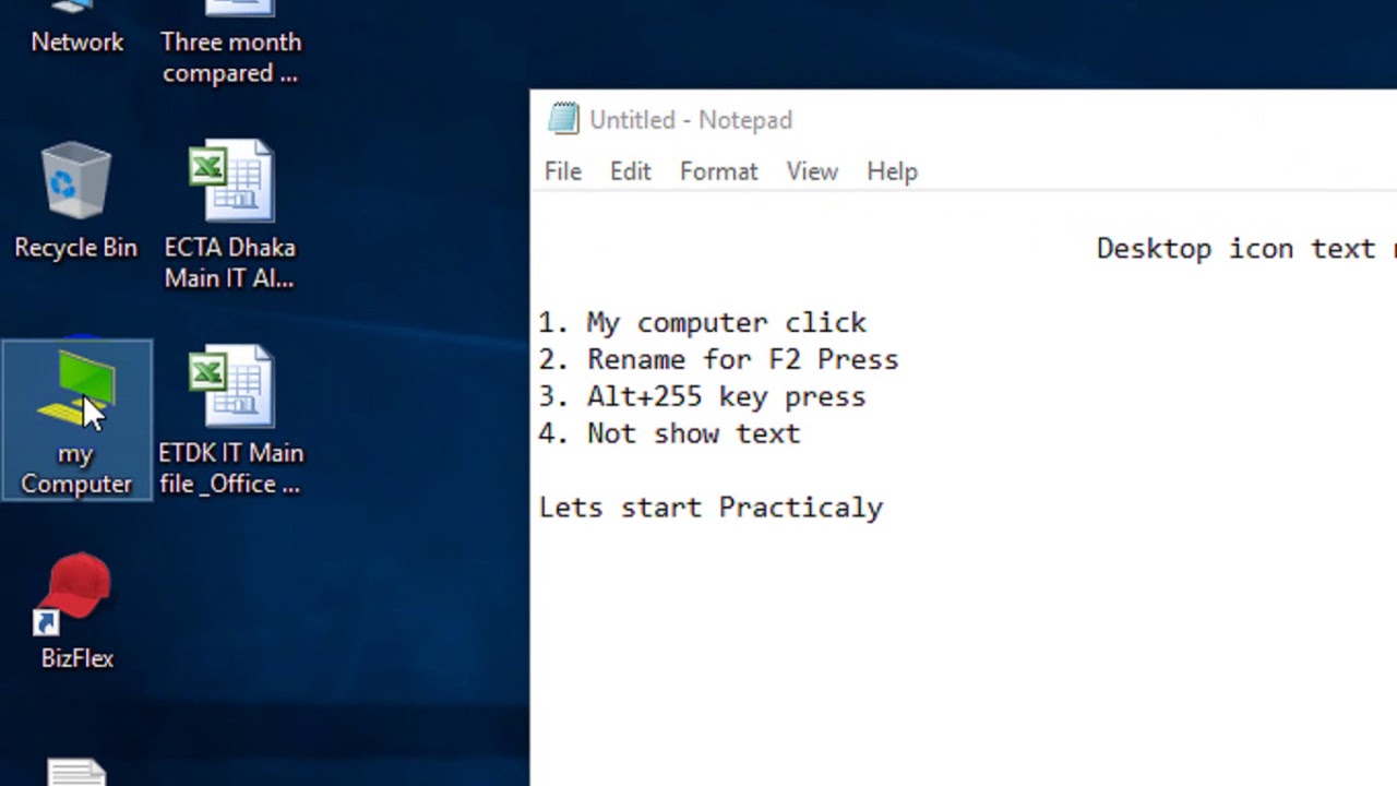 Windows 10 Desktop Icon Text Not Show YouTube Windows 10 Desktop Icon Text Not Show YouTube