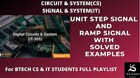 Circuit and System Unit - 1 IPU - YouTube