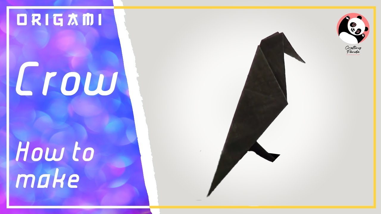 How to Make Origami Crow | Easy Origami DIY Crow Step by Step - YouTube