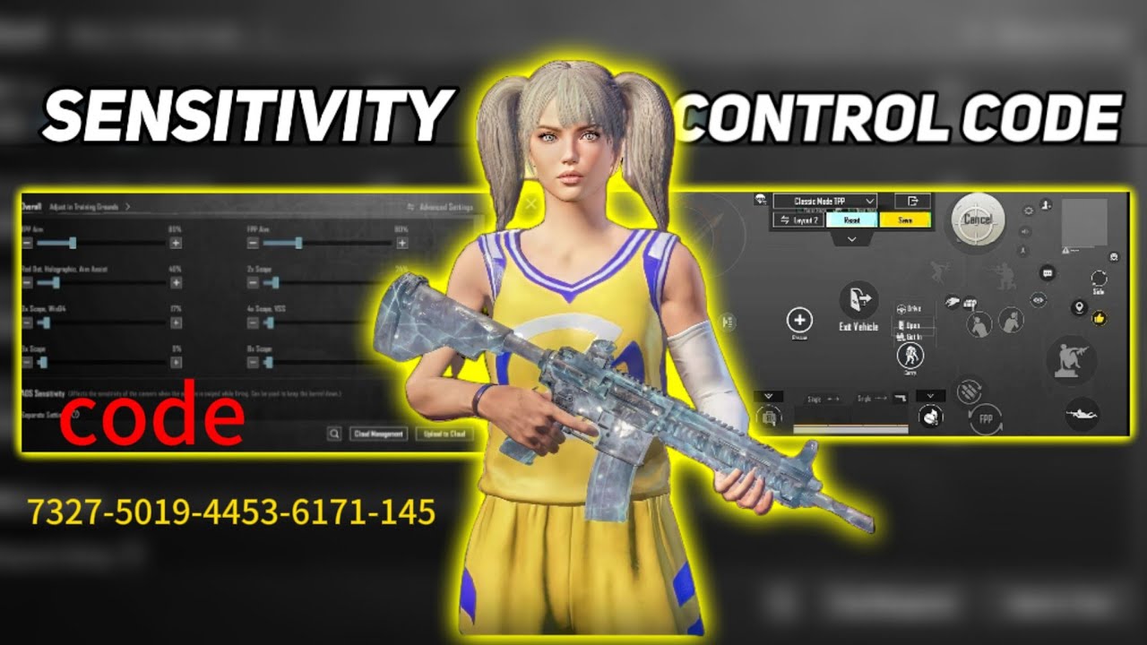 bgmi sensviti code today | Bgmi best sensitivity settings | Bgmi zero ...
