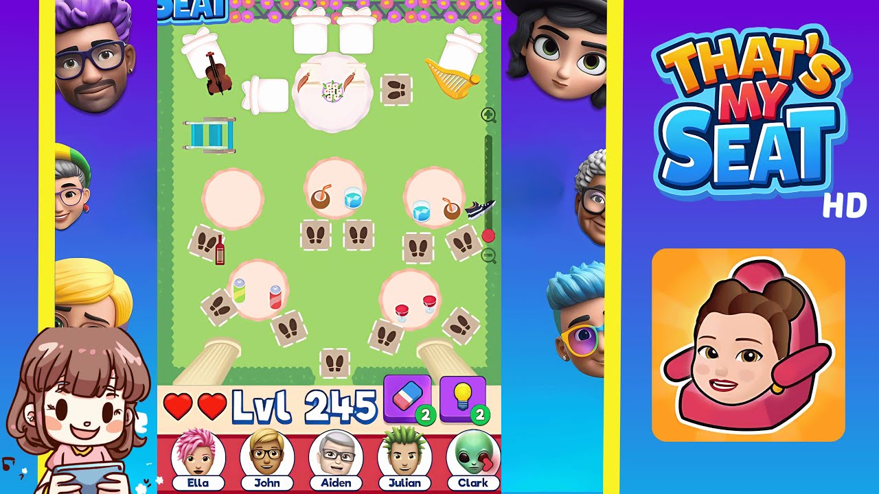 That's My Seat level 245 Solution Walkthrough - YouTube