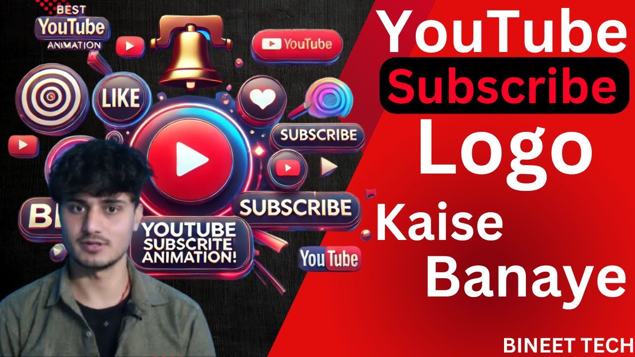 How to Make a YouTube Subscribe Logo | Channel Name, Photo & Subscribe ...