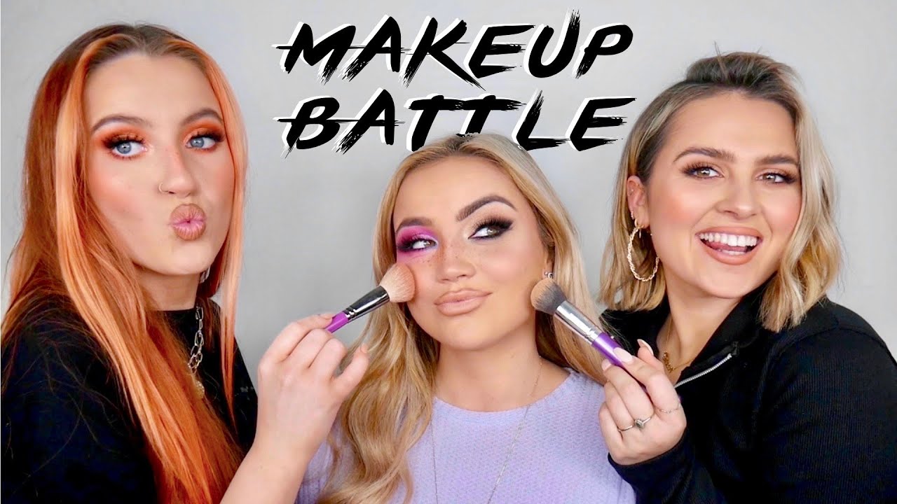 MAKEUP BATTLE with ELLIE KELLY + AIDEEN KATE - YouTube