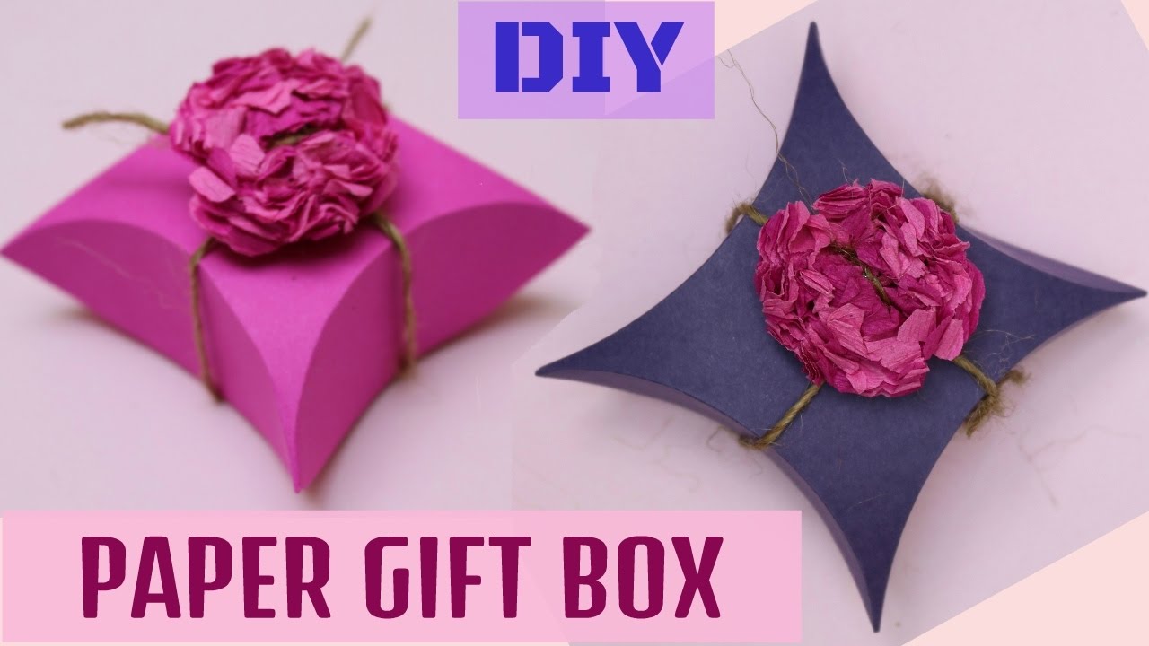DIAMOND SHAPED PAPER GIFT BOX USING CD - YouTube