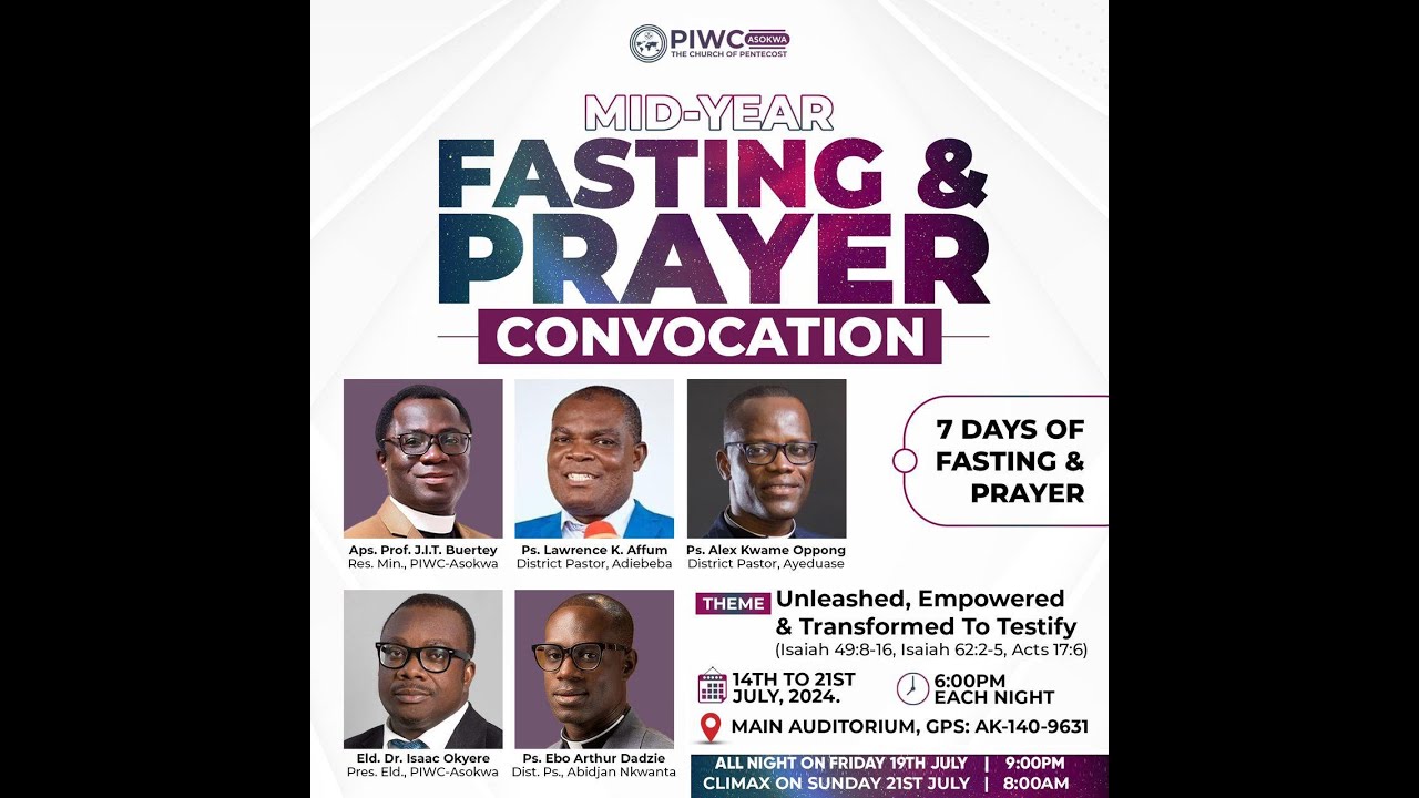 DAY 4 MID YEAR PRAYER AND FASTING CONVOCATION/ APPRECIATION WEEK || 18 ...