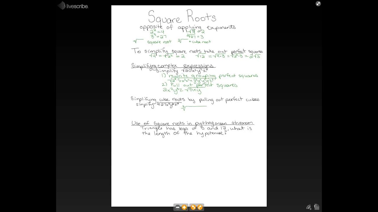 7th Grade Math - Square Roots - YouTube