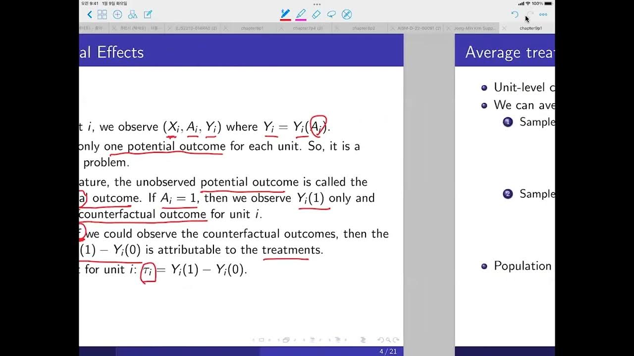 Stat 523x, 11/29/2022 lecture (Causal inference, Part 1) - YouTube