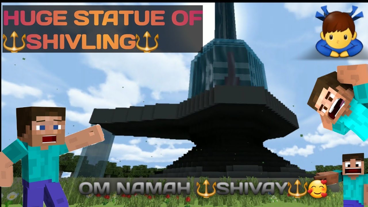 I Made Huge🔱SHIVLING🔱in Minecraft😍🥰😱#mahakal#minecraft#mahadev#viral# ...