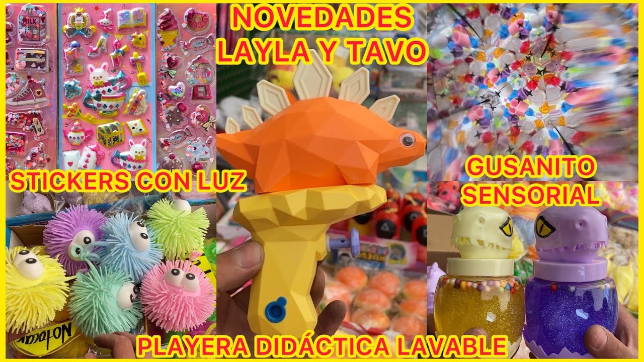 SanCiprian Layla y Tavo🤩Hello Kitty espejo🥰caleidoscopio, paraguas niñ ...
