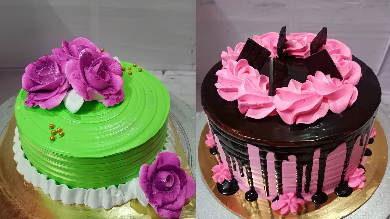 Simple Cake Decoration Ideas|||Easy Cake Design|||Jayanti's Cake House ...