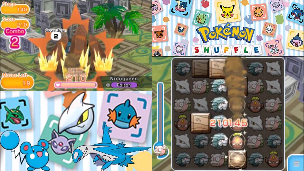 Let's Play Pokemon Shuffle: Part 35 The Steel Of The Jungle - YouTube