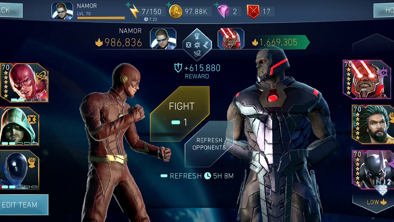 Injustice 2 mobile - Arena Gameplay 2 - YouTube