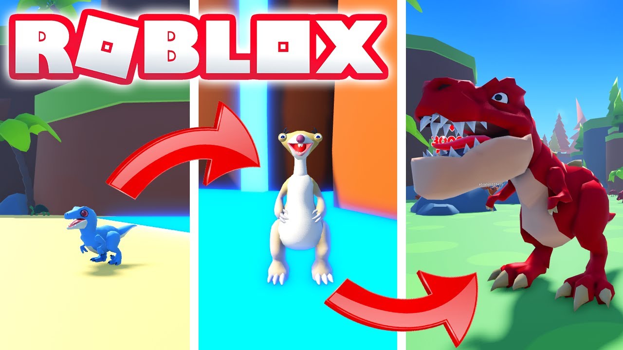 🦎 EVOLUCIONO DINOSAURIOS EN ROBLOX - YouTube