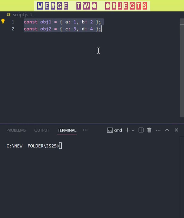 How to Merge Two Objects in JavaScript #coding #htmlcss #webdevelopment #theroxycoder - YouTube