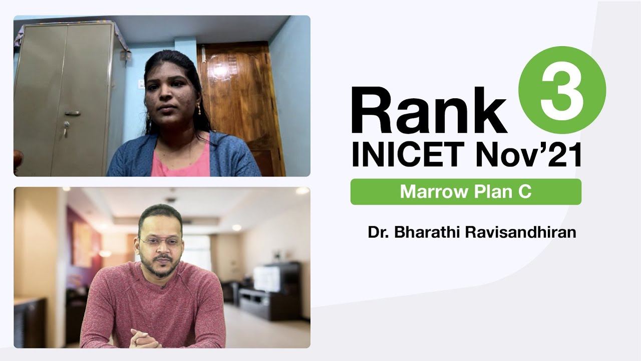 Rank 3 INI CET Dr Bharathi Ravisandhiran shares her preparation strategy with Dr Ranjan Kumar ...
