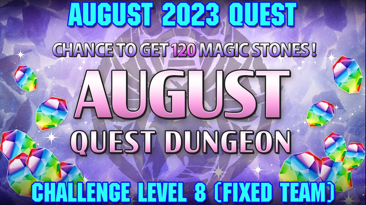 [PAD] August 2023 Quest Challenge Level 8 (Fixed Team) - YouTube