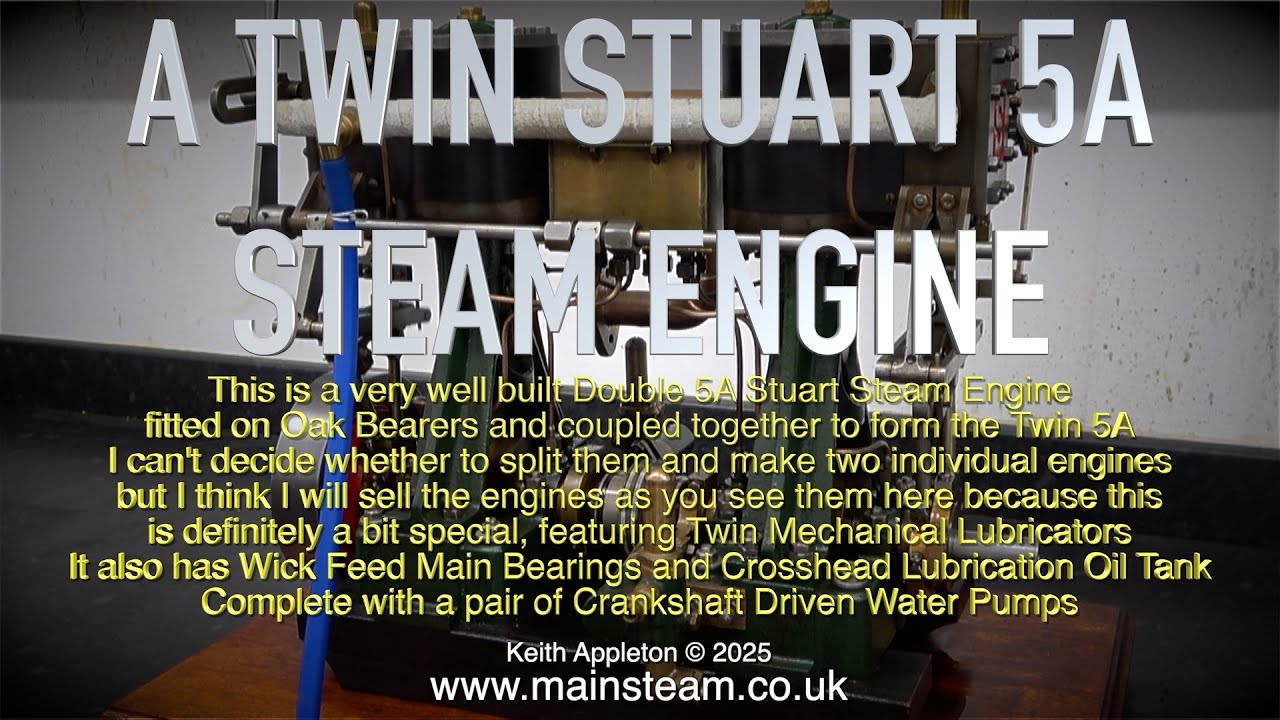 A TWIN STUART 5A STEAM ENGINE ***** NOW SOLD **** - YouTube