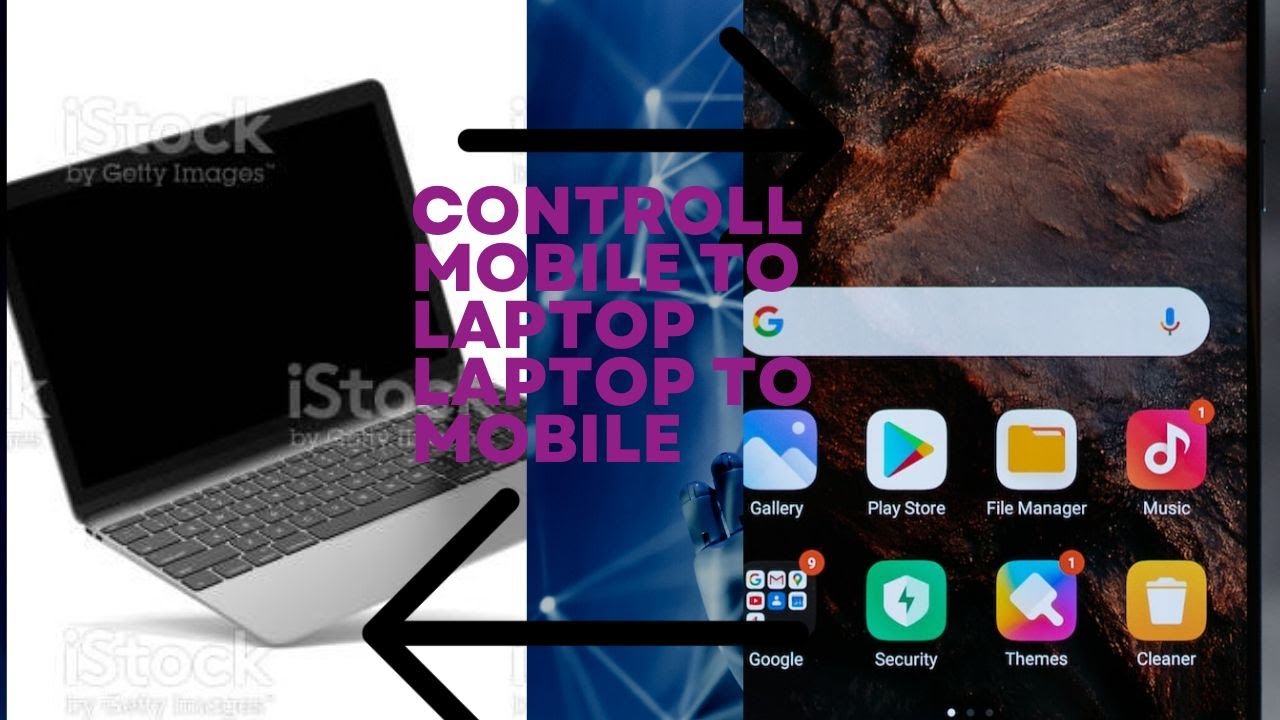 how to control and connect laptop in mobile mobile to laptop | mobile ...