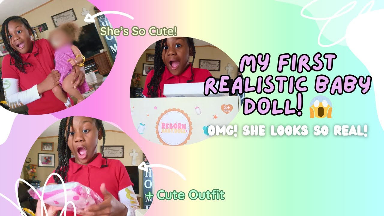 👶🏾My FIRST Realistic Baby Doll UNBOXING! 🍼 + Cute Outfit Reveal! 😍 It's ...