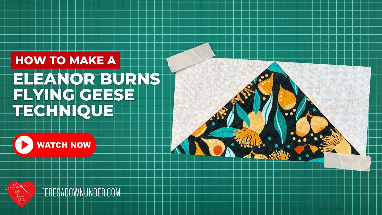 How to make flying geese units with Eleanor Burns technique - YouTube