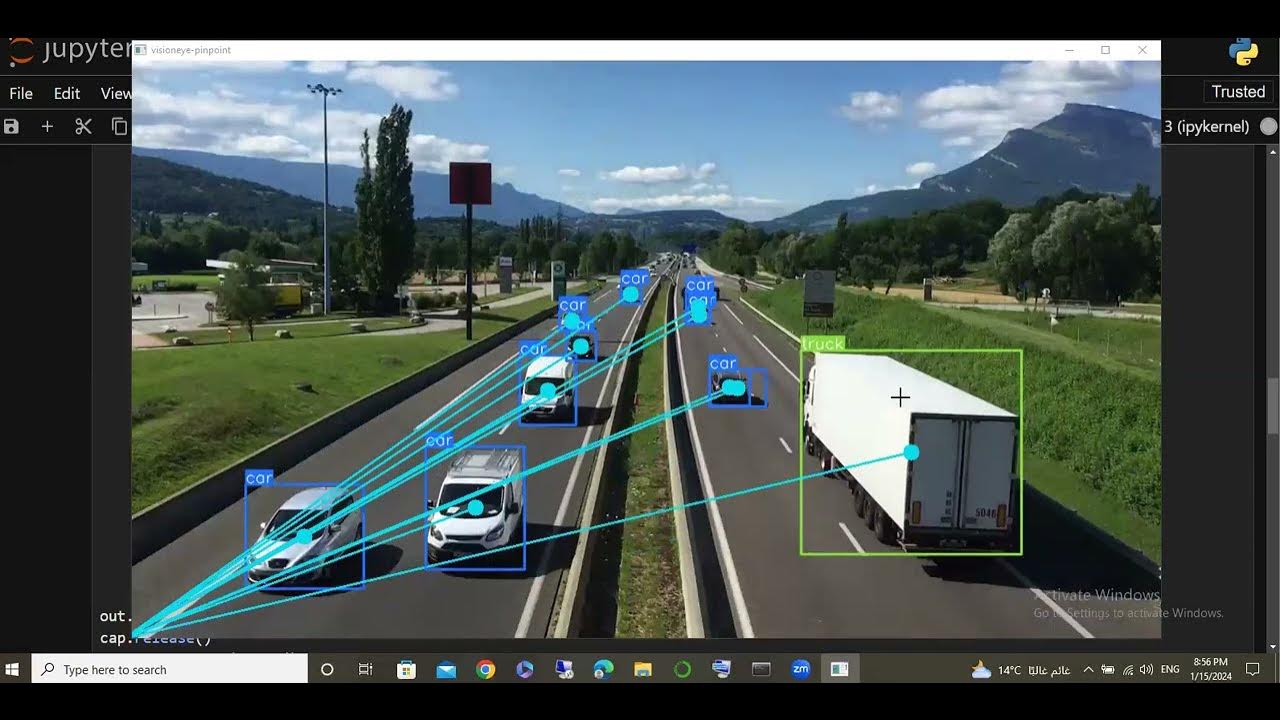 Visioneye View With Yolov8 Computer Vision شرح عربي Youtube